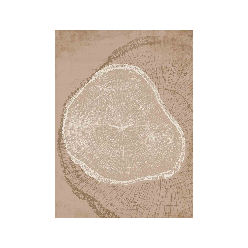 Beige Tree Ring Wall Art - Decorstly
