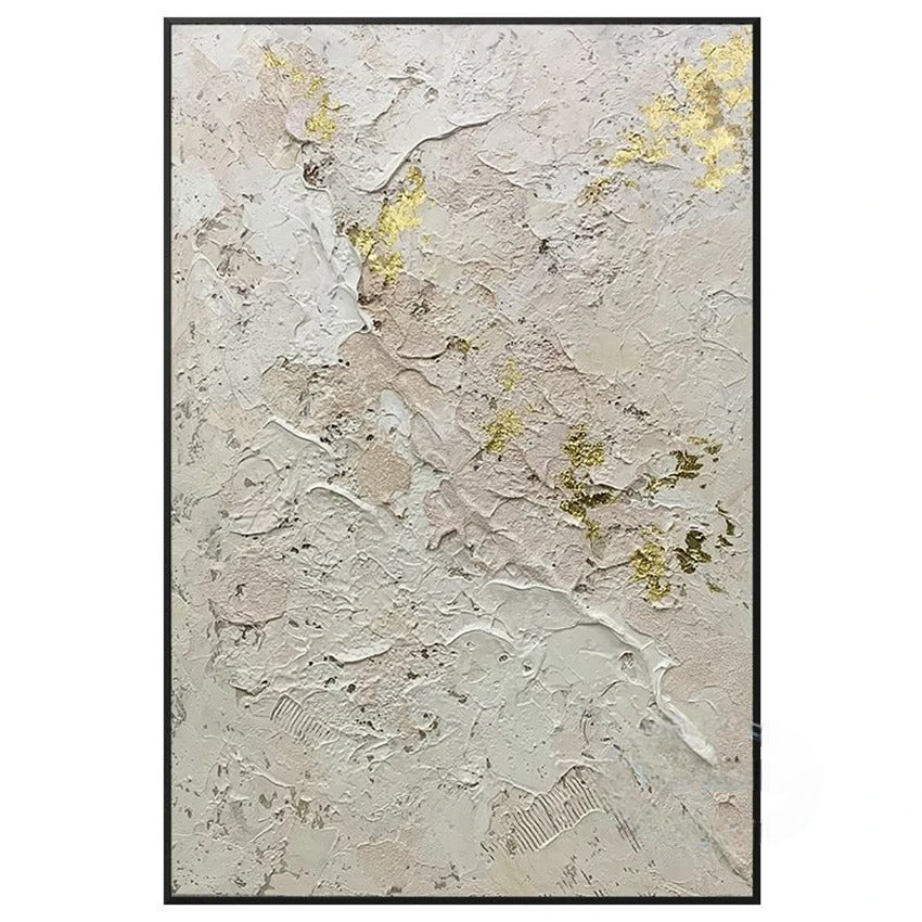 Modern Gold Foil Texture Wall Art - Decorstly