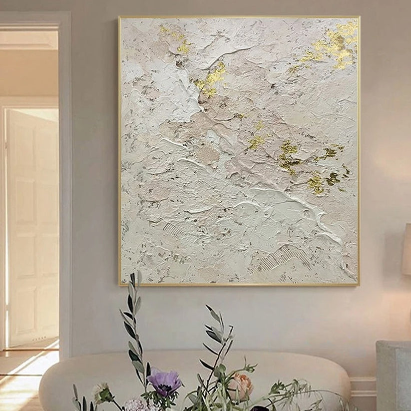 Modern Gold Foil Texture Wall Art - Decorstly