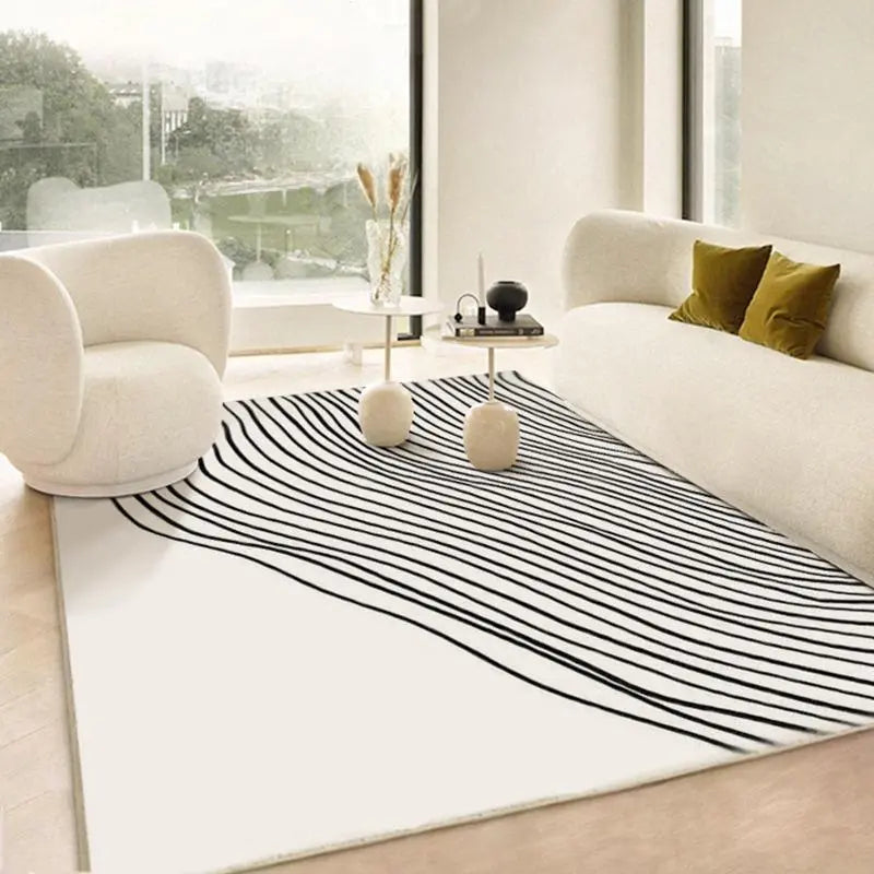 Fluffy Abstract Art Rug - Decorstly