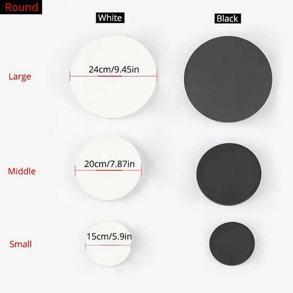 Black Eclipse Round Wall Sconce - Decorstly