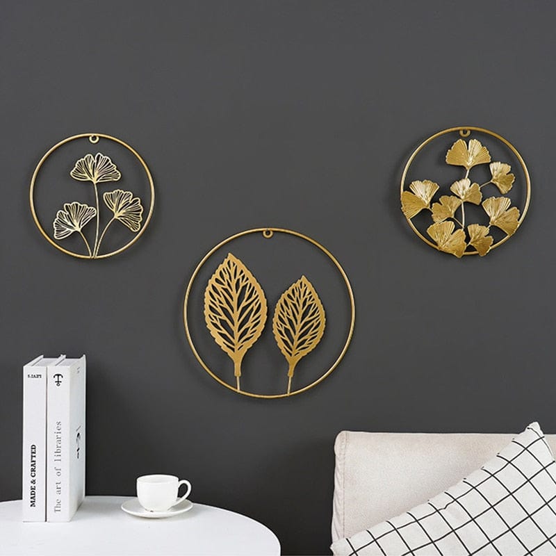 Round Gold Wall Decals - Decorstly