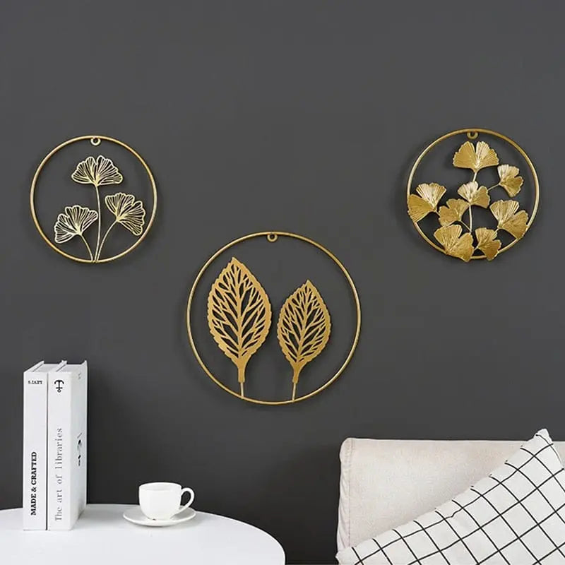 Round Gold Wall Decals - Decorstly