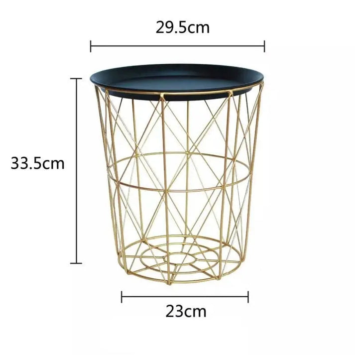 Round Gold Coffee Table - Decorstly