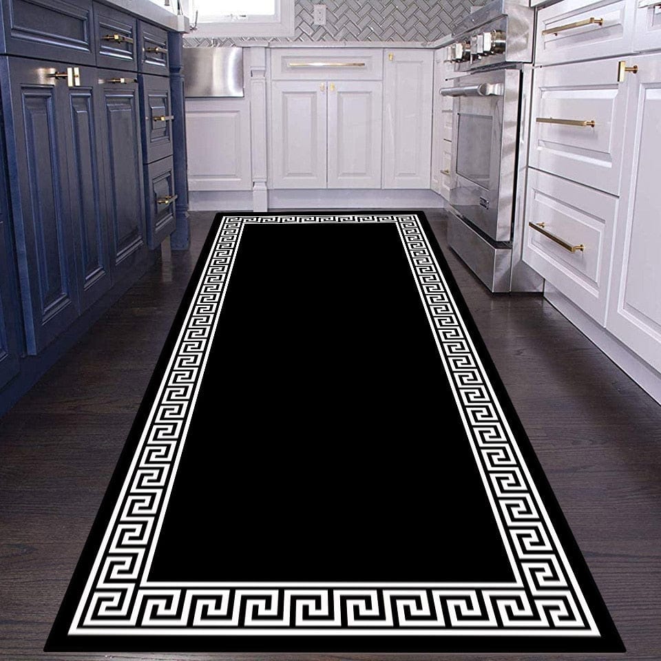 Extra Long Black Runner Rug - Decorstly