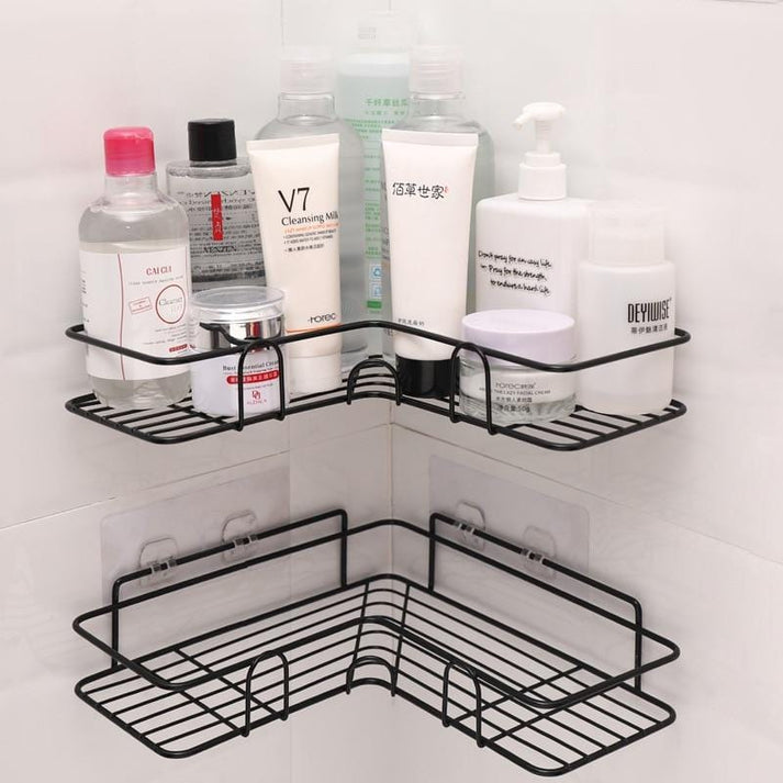 Black Corner Shower Caddy - Decorstly